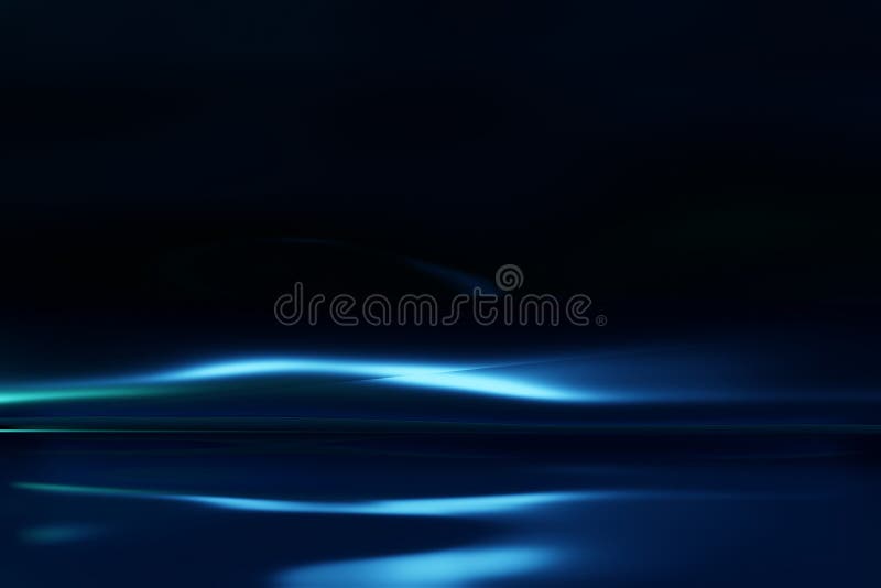 Glow Blue Light Effect on Dark Blue Background Stock Illustration ...