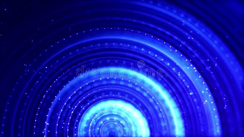 Glow Blue Particles Form Lines, Surfaces, Complex String Structures in ...
