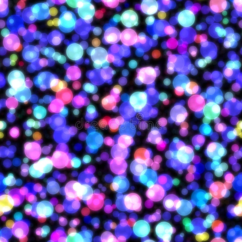 Glow Bokeh Background. Colorful Seamless Pattern with Glitter Particles Stock Photo - Image of ...