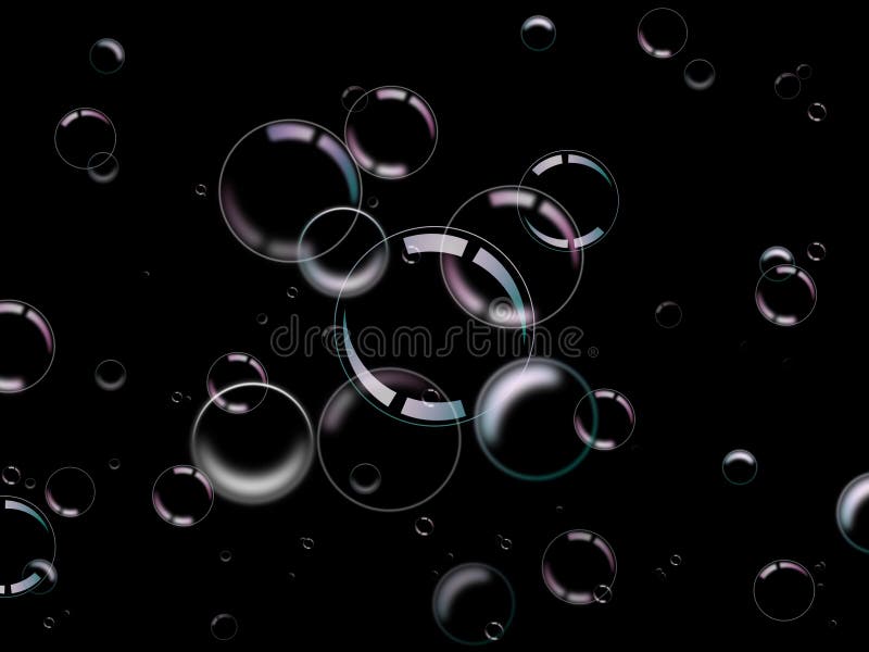Glow Bubbles Means Light Burst and Illuminated Stock Illustration ...