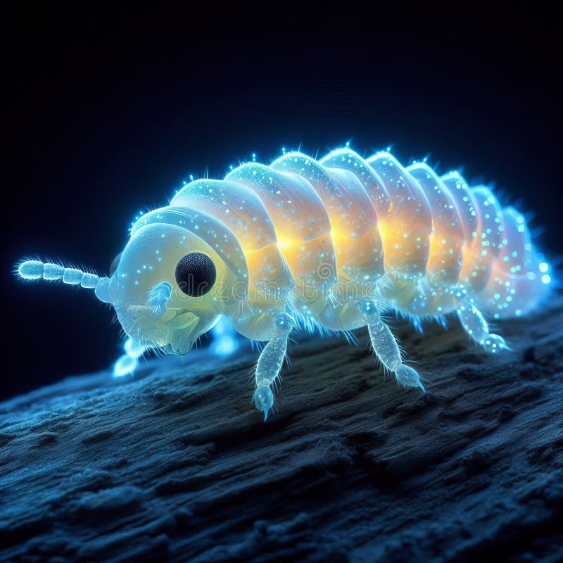 Glow Bug Larvae Larval Form of a Beetle that Emits a Bright Puls Stock ...