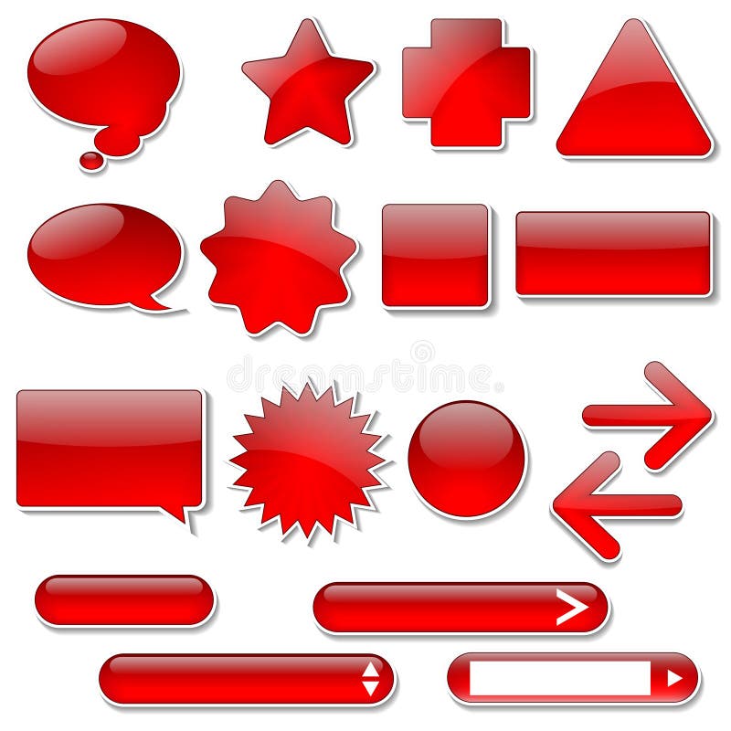 Glow buttons stock vector. Illustration of dropdown, seals - 37355988