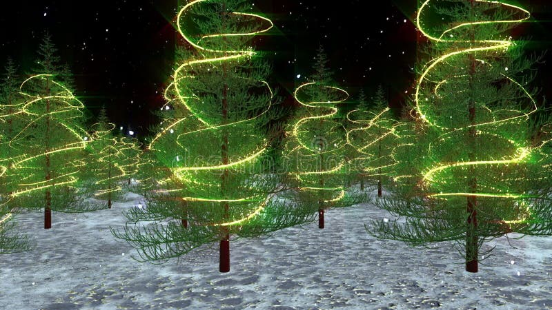 Glow Christmas Tree Loop Animation Stock Video - Video of effect, tree ...
