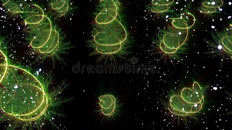 Christmas Tree Loop Animation Stock Video - Video of ribbon, snowy ...