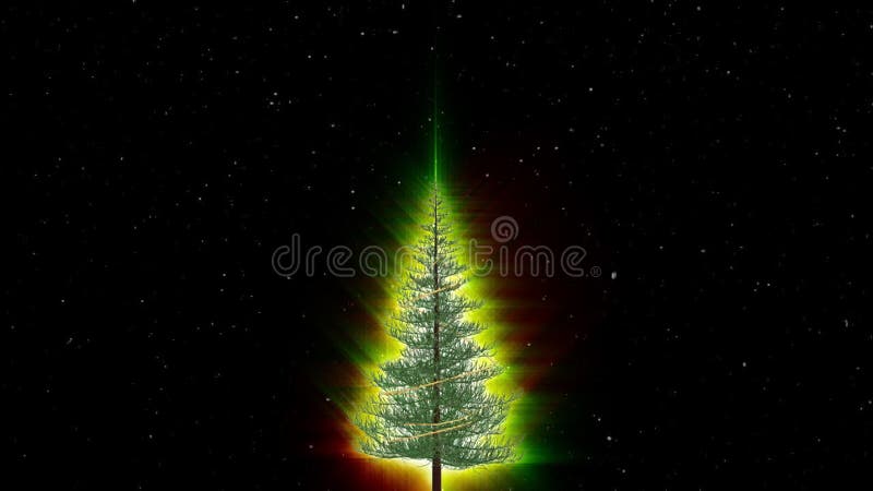 Christmas Tree Loop Animation Stock Video - Video of ribbon, snowy ...
