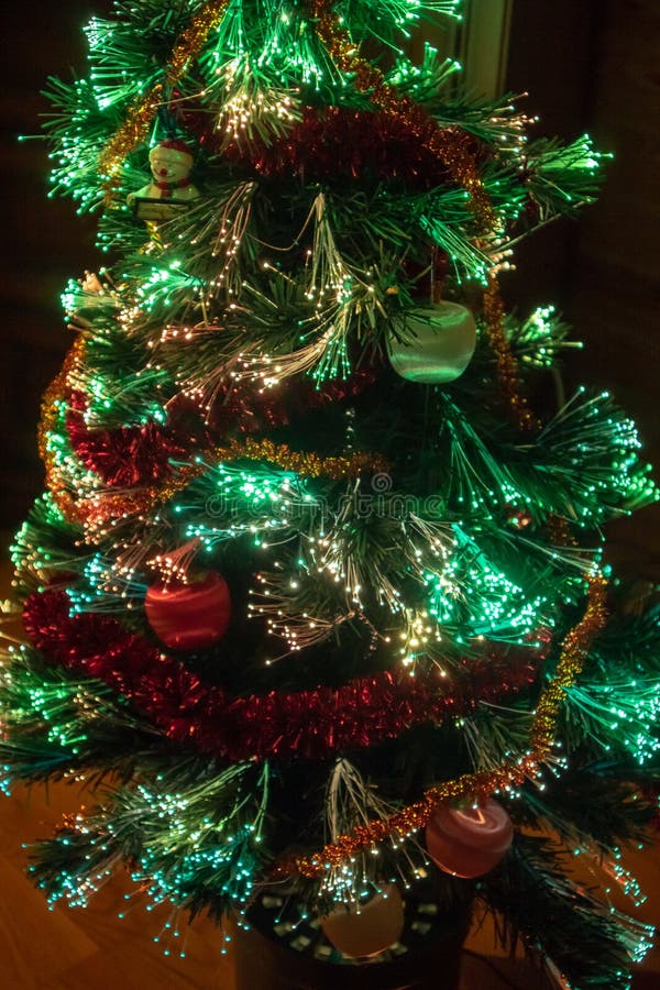 Glow in Dark Christmas Tree Stock Image - Image of tree, green: 135859181