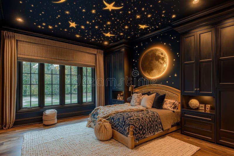 Glow-in-the-dark Decor, Childrens Room Has a Calming Sleep Environment ...