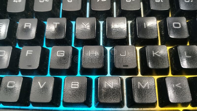 Glow in the dark keyboard stock photo. Image of keyboard - 335248954