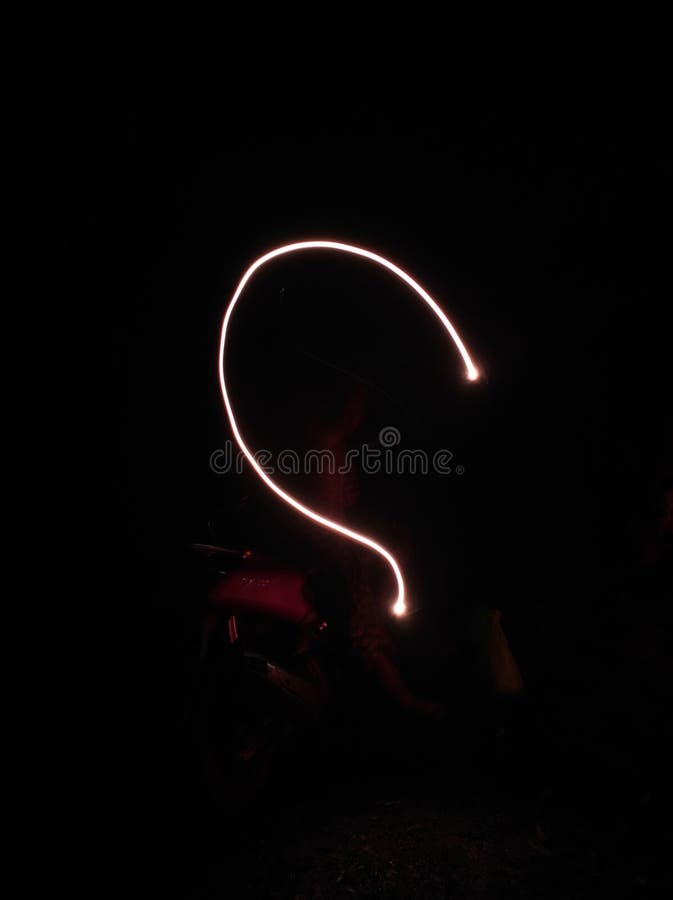 Glow in the Dark , Light Line and Abstrack Stock Image - Image of dark ...