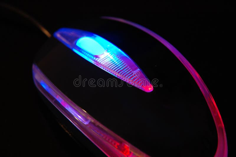 Glow in the dark Mouse stock photo. Image of light, scroll - 484580