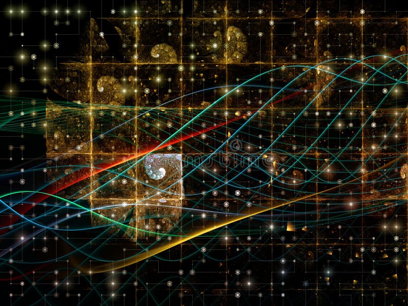 Glow of Digital Grid stock photo. Image of geometry, background - 74109418