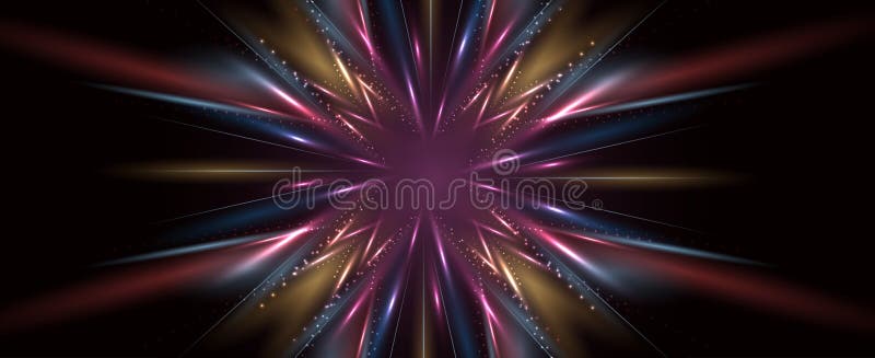 Glow Effect of Brigft Neon Flickering Flash Technology Background Stock ...