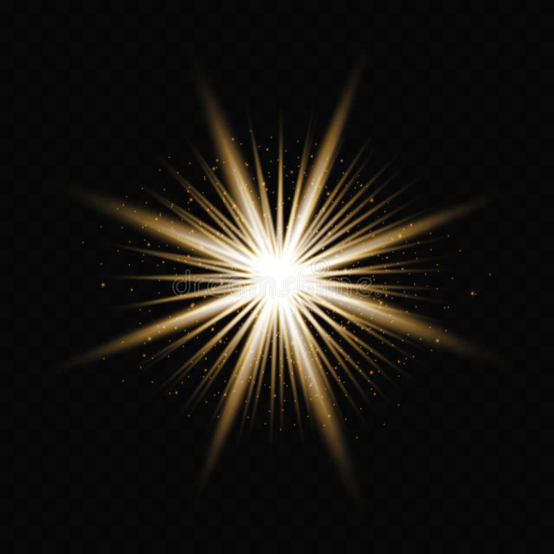 Glow Effect. Glowing Sparks. the Star Burst with Brilliance Stock ...
