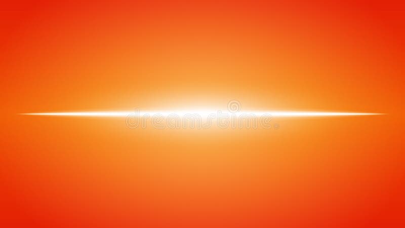 Glow Effect of the Orange Neon Line Stock Vector - Illustration of ...