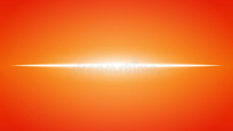 Glow Effect of the Orange Neon Line Stock Vector - Illustration of ...