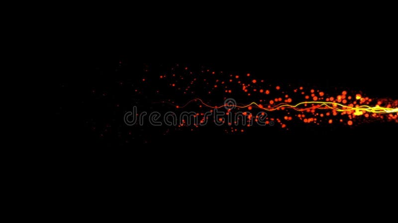 Glow Fire Particle Trail Effect Animation Stock Footage - Video of ...