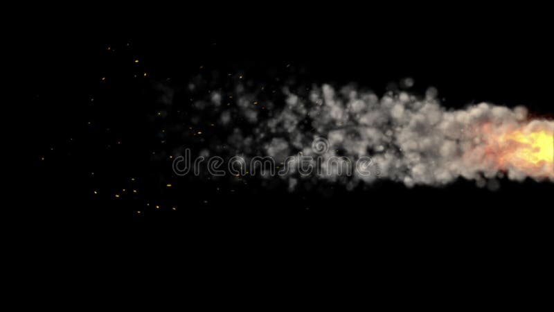 Glow Fire Particle Trail Effect Animation Stock Video - Video of ball ...