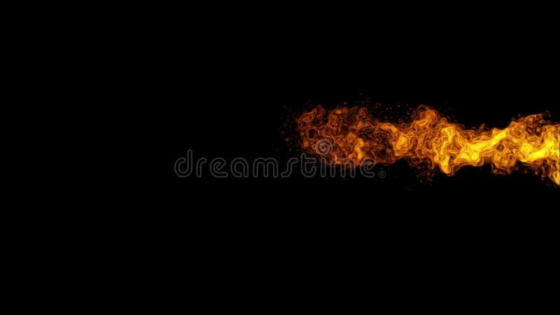 Glow Fire Particle Trail Effect Animation Stock Footage - Video of ...