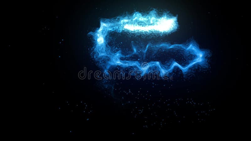 Glow Fire Particle Trail Effect Circle Animation Stock Footage - Video ...