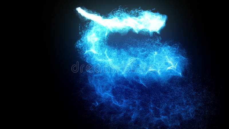 Glow Fire Particle Trail Effect Circle Animation Stock Footage - Video ...