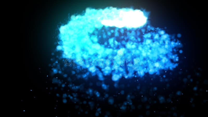Glow Fire Particle Trail Effect Circle Animation Stock Footage - Video ...