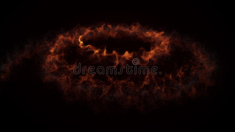 Glow Fire Particle Trail Effect Circle Animation Stock Footage - Video ...