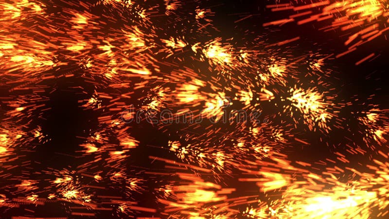 Glow Fireworks Particles Red Stock Video - Video of animation ...