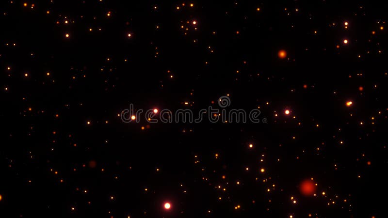 Fire Red Falling Ashes with Rising Black Smoke Particles - 4K Seamless ...