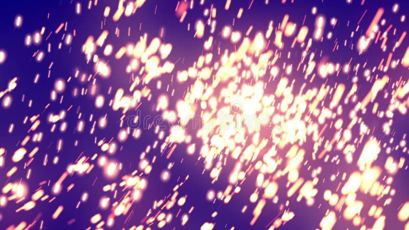 Glow Flying Particles Gold stock video. Video of drops - 89798229
