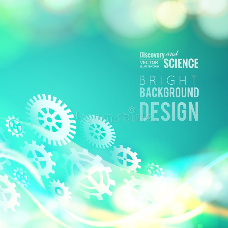 Abstract gear wheels. stock vector. Illustration of frame - 35905354