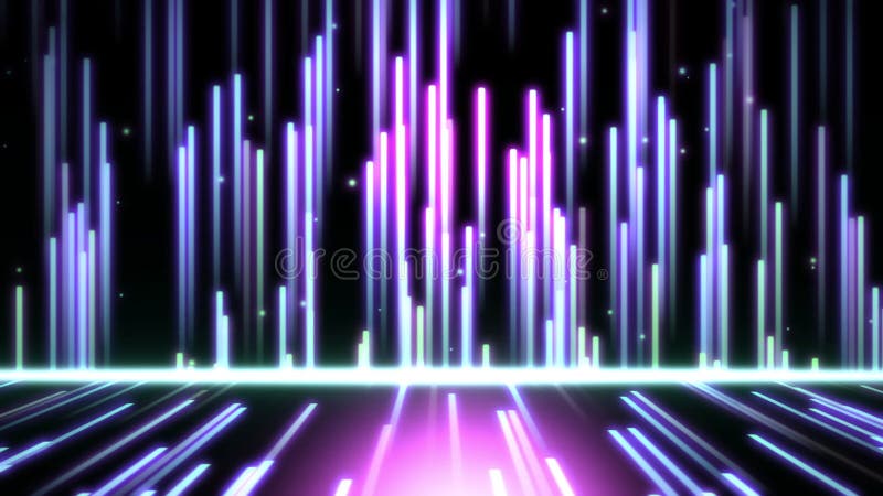 Abstract Background. Glow Gradient Multicolor Particles Form Lines ...