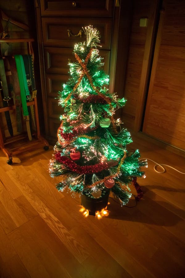 Glow in Dark Christmas Tree Stock Image - Image of tree, glow: 135859203
