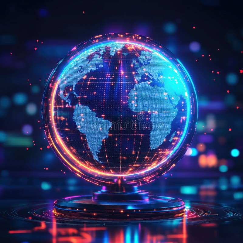 Glow Icon Designs for Digital Interfaces, Futuristic UI Design Icons ...