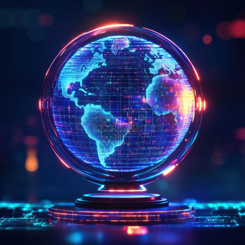 Glow Icon Designs for Digital Interfaces, Futuristic UI Design Icons ...