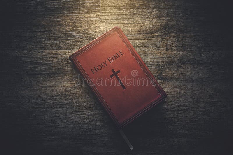 Glow Illuminating the Holy Bible Stock Photo - Image of salvation ...