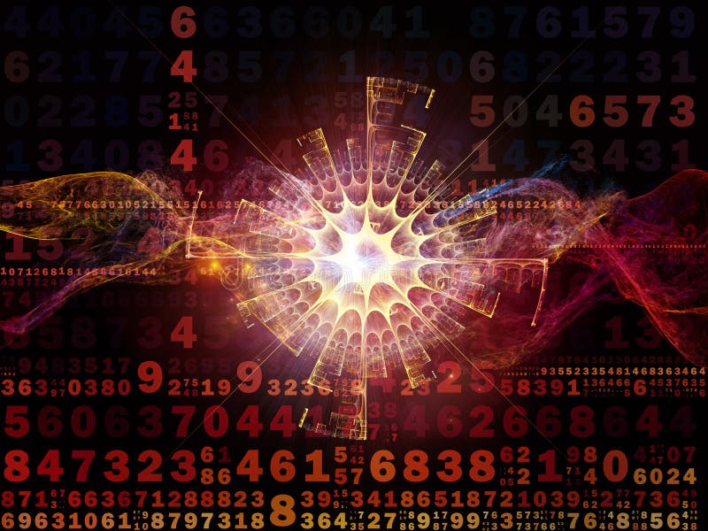 Glow of Integer Realm stock illustration. Illustration of abstract ...