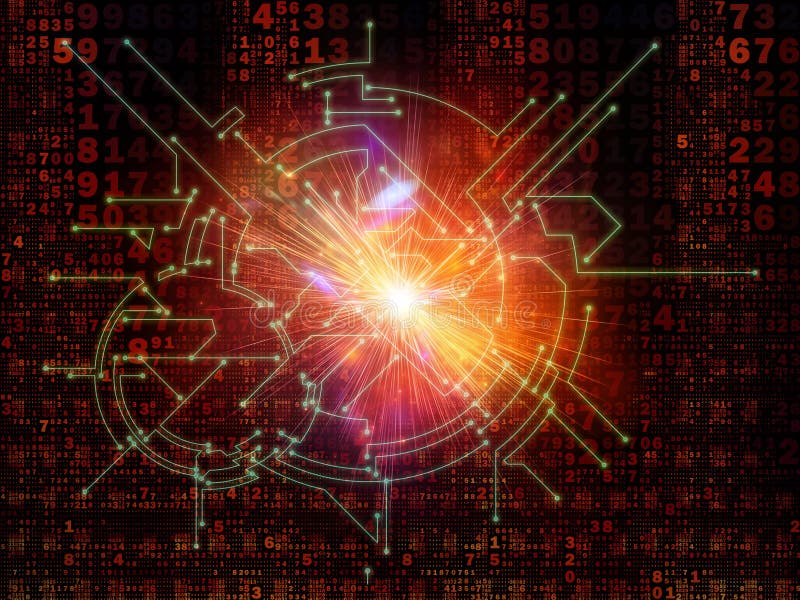 Glow of Integer Realm stock image. Image of background - 223932093