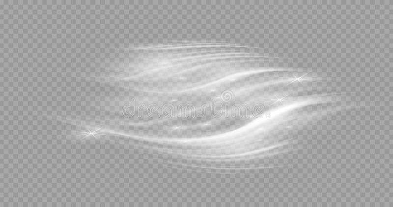 Glow Isolated White Transparent Light Effect. Vector Illustration for ...