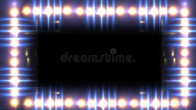 Glow light border stock video. Video of banner, device - 43386845
