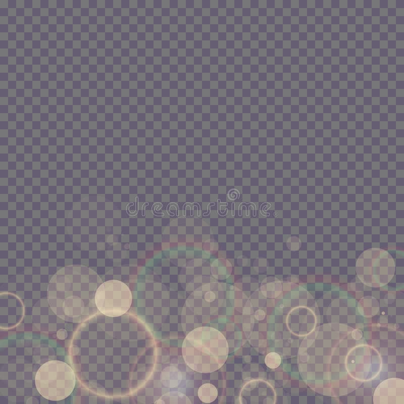 Glow Light Effect. Cloud of Glittering Dust. Vector Illustration Stock ...