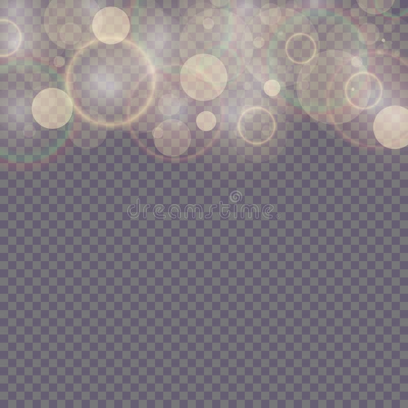 Glow Light Effect. Cloud of Glittering Dust. Vector Illustration Stock ...