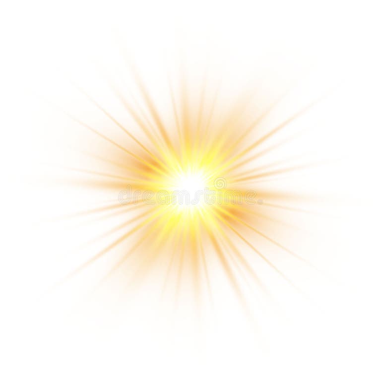 Glow Light Effect, Explosion, Glitter, Spark, Sun Flash. Vector ...