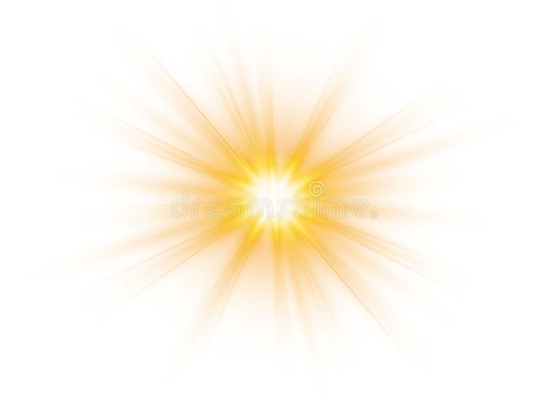 Glow Light Effect, Explosion, Glitter, Spark, Sun Flash. Vector ...