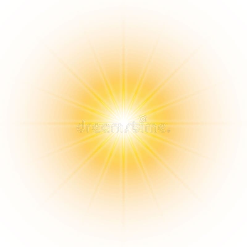Glow Light Effect, Explosion, Glitter, Spark, Sun Flash. Vector ...