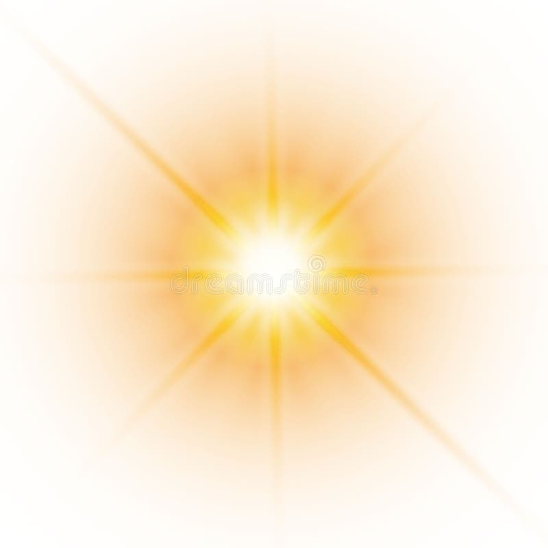 Glow Light Effect, Explosion, Glitter, Spark, Sun Flash. Vector ...