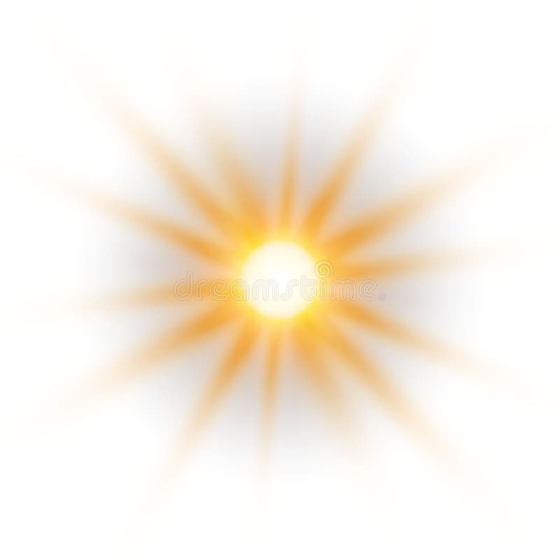 Glow Light Effect, Explosion, Glitter, Spark, Sun Flash. Vector ...