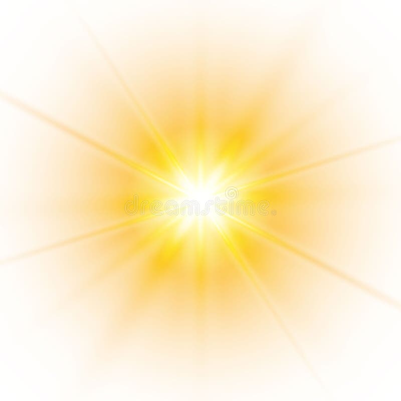 Glow Light Effect, Explosion, Glitter, Spark, Sun Flash. Vector ...