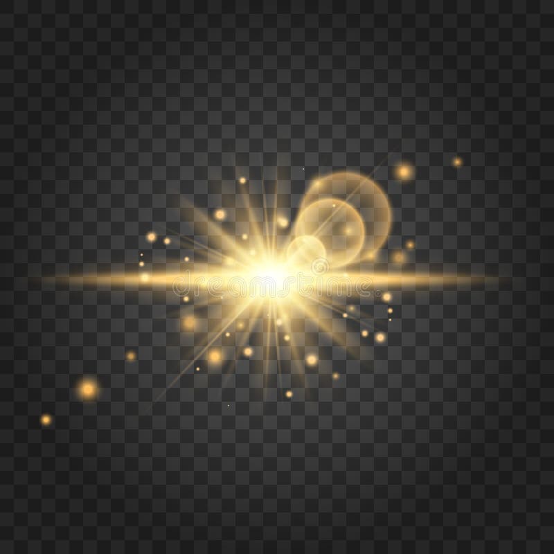 Glow Light Effect. Luminous Element. Stock Vector - Illustration of ...