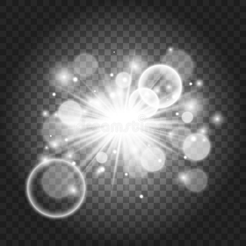 Glow Light Effect. Luminous Element. Stock Illustration - Illustration ...