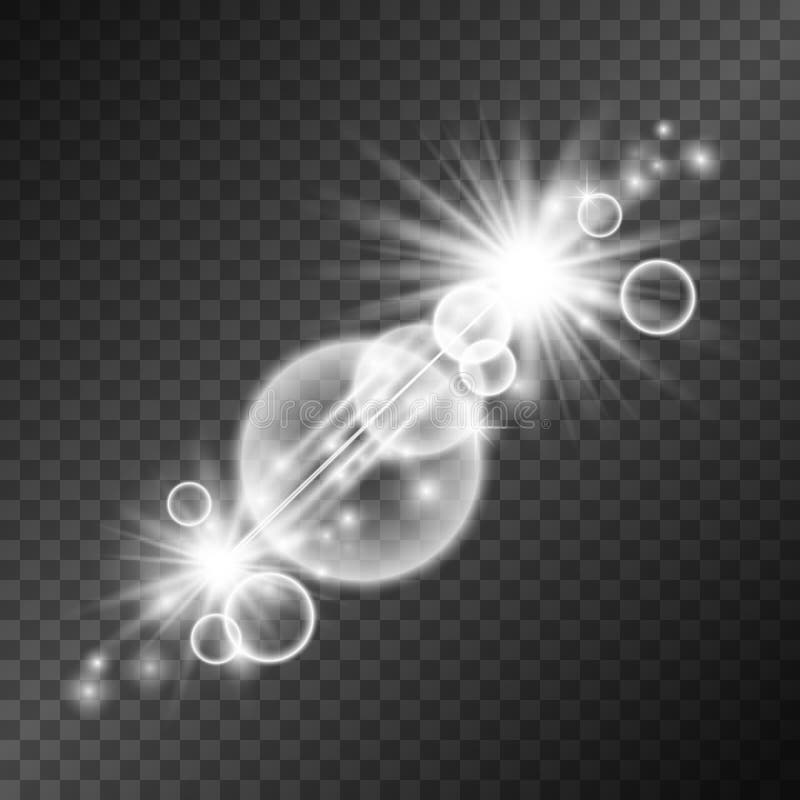 Glow Light Effect. Luminous Element. Stock Illustration - Illustration ...